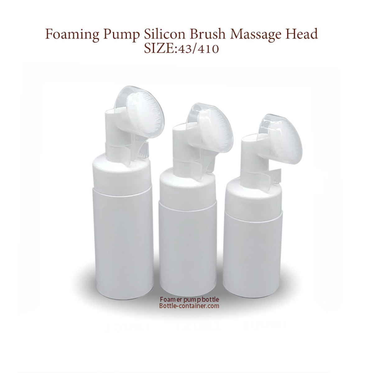 Selling Plastic Foamer Bottle With Foaming Pump Silicone Brush Head ...